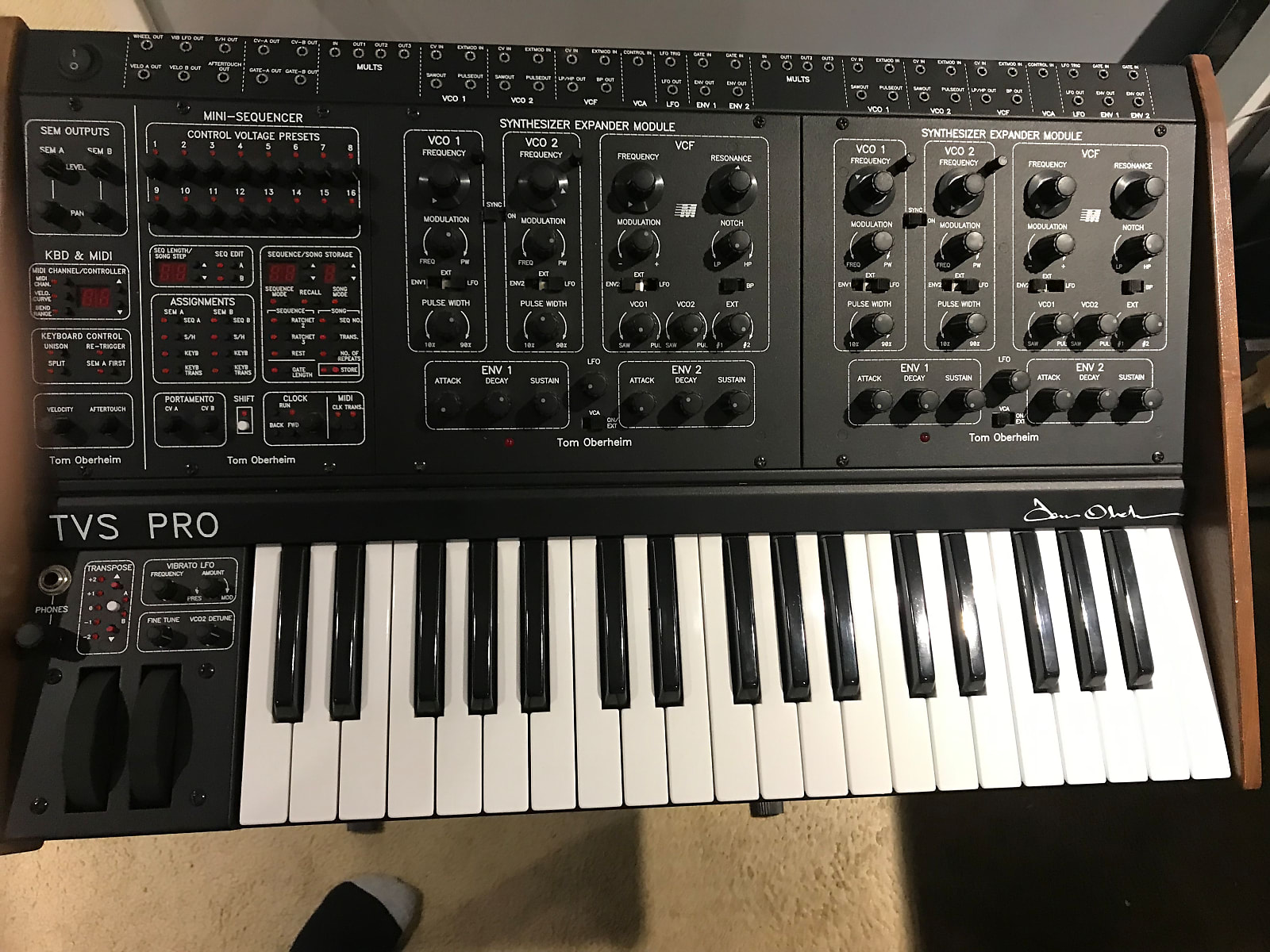 MATRIXSYNTH: Tom Oberheim Two Voice Pro Black