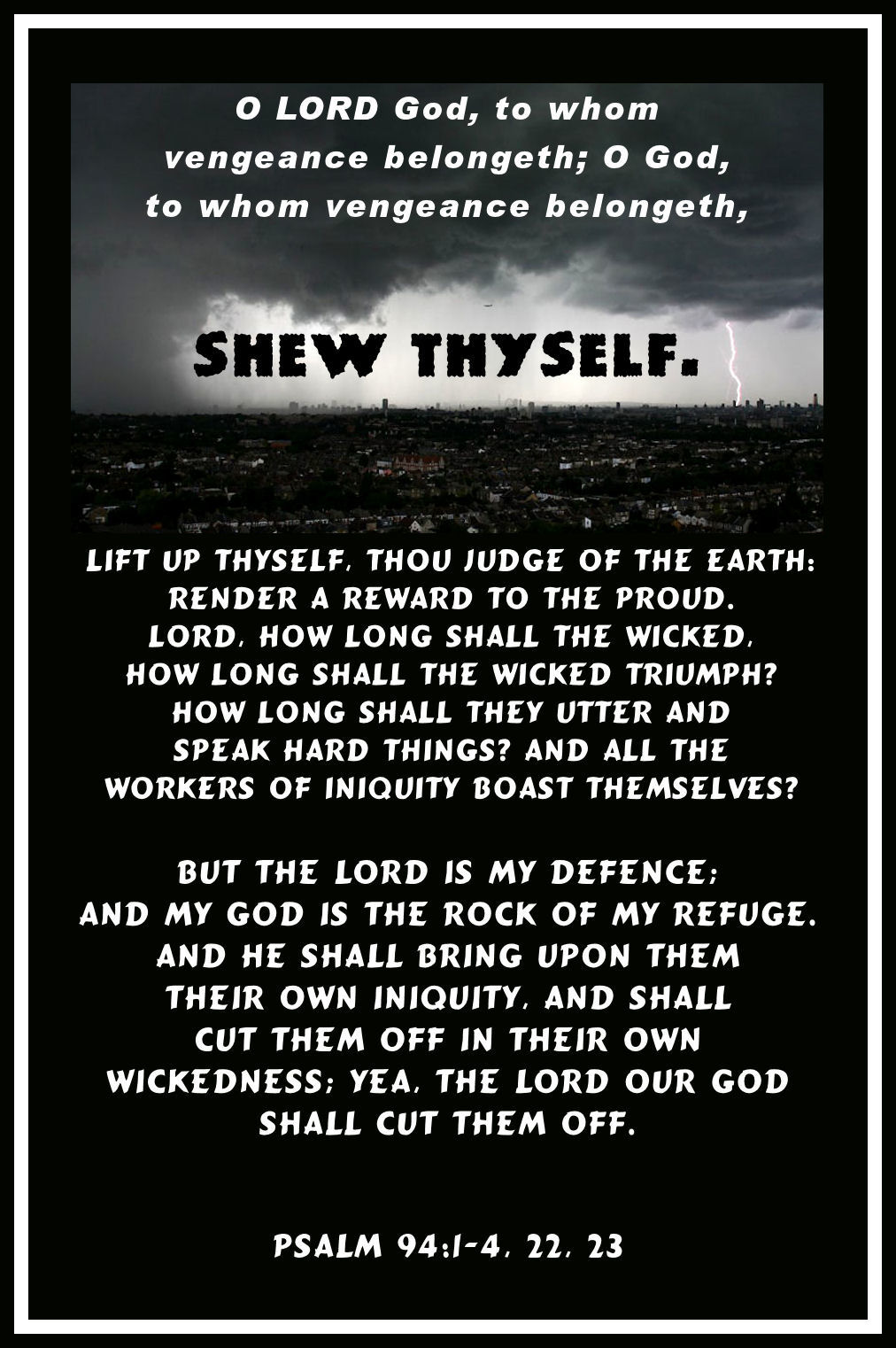 " WORD of TRUTH Lighthouse ": " WHO Instructs You ? " From Psalm 94
