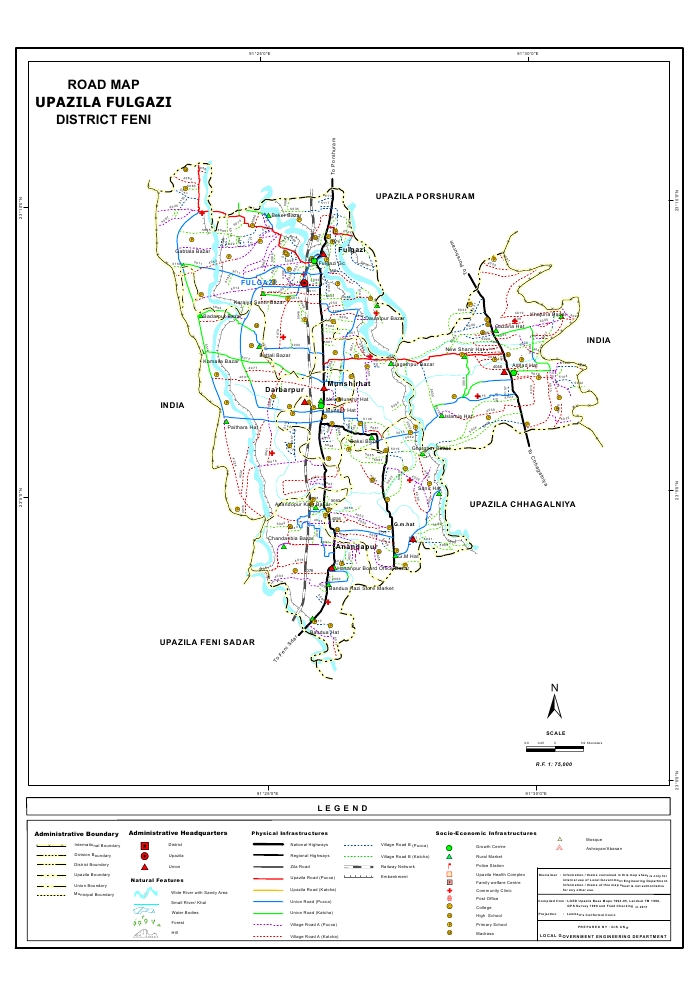 3 Detailed Maps of Fulgazi Upazila, Feni, Bangladesh - Tourism ...