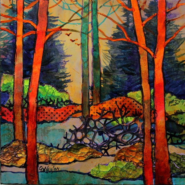 CAROL NELSON FINE ART BLOG: Mixed Media Abstract Landscape Collage ...