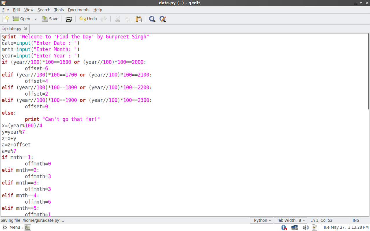Python Palace: May 2014