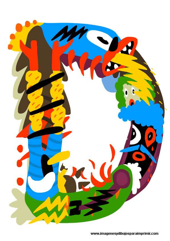 Imprimir letras infantiles-Colorear dibujos,letras, Actividades infantiles