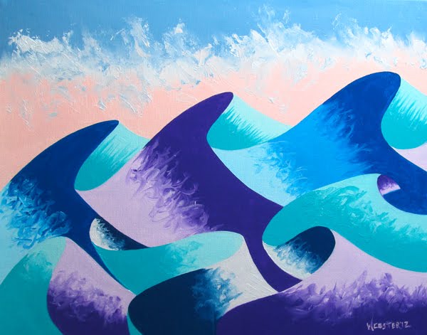Daily Painters of California: Mark Webster - Waves #4 - Abstract ...