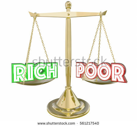 Ang kapantayan sa pagitan ng mayaman at mahirap