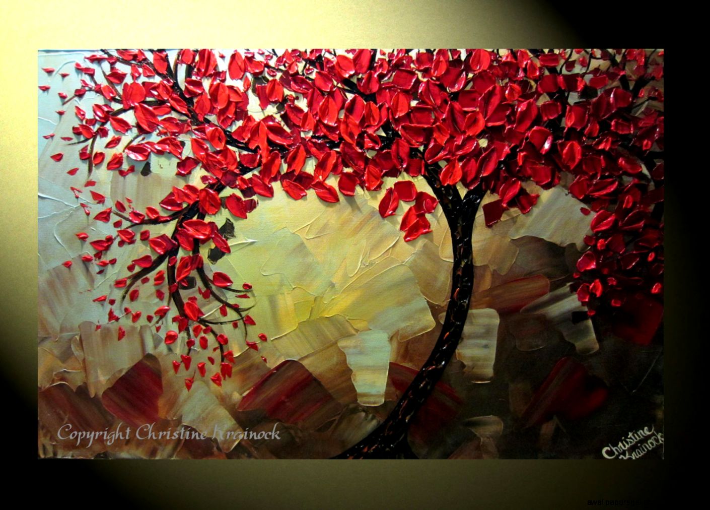 Abstract Tree Paintings | Wallpapers Gallery