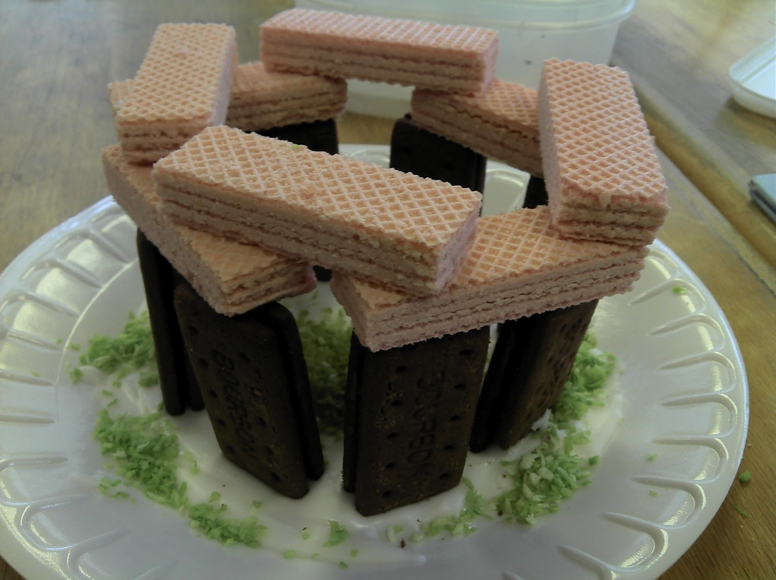 Crafty Little Sew n Sews: Stonehenge with biscuits!