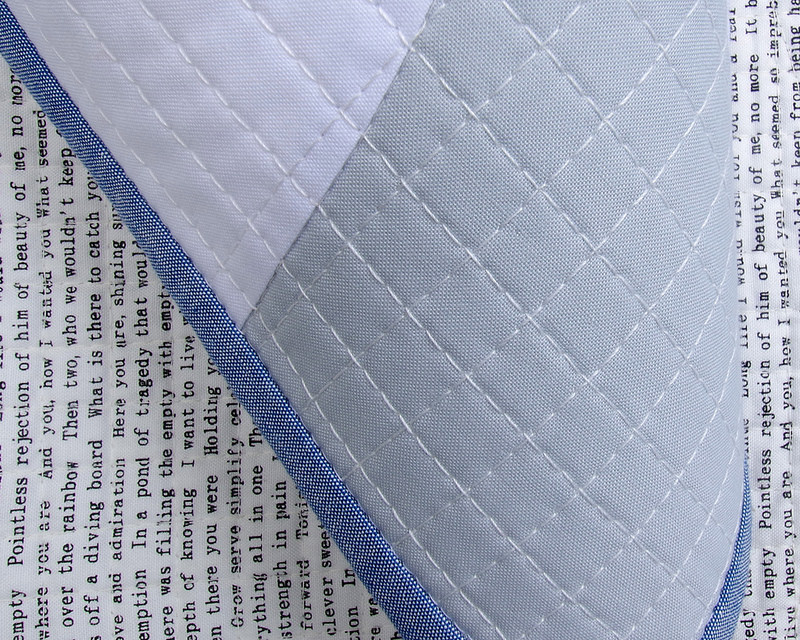 Red Pepper Quilts: A Chambray Flowering Snowball Quilt