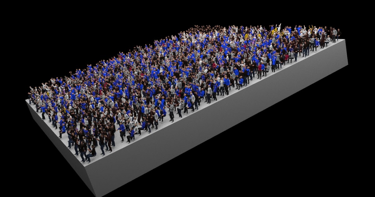 Cut And ...: Houdini : CROWD | Audience Random Diffuse Texture