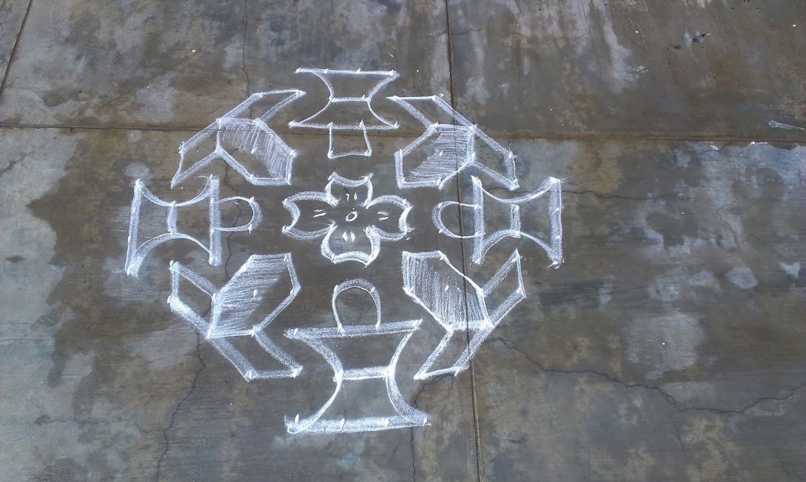 Rangolis: chukki rangoli.....