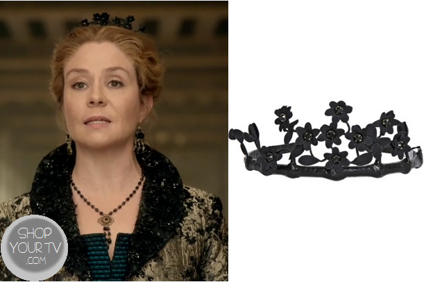 Reign: Season 1 Episode 7 Queen Catherine's Black Floral Crown | Shop ...