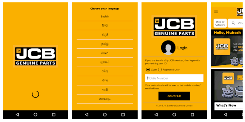 Buy JCB Genuine Parts from Mobile App - Youth Apps