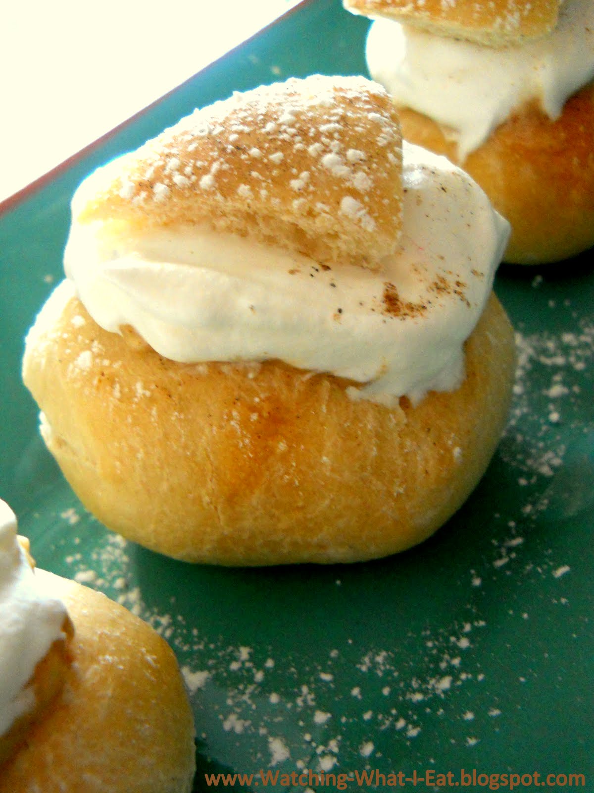 Watching What I Eat: Semla ~ Swedish Almond Cream Pastry Buns