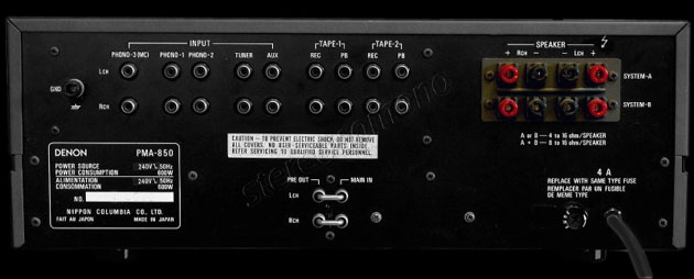 stereonomono - audio Hi Fi Compendium - 14 years on-line: Denon PMA-850