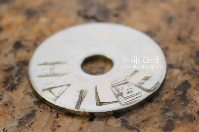 Hand Stamped Metal Washers!