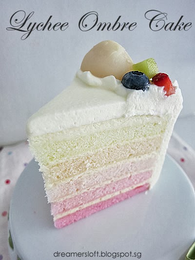DreamersLoft: Lychee Ombre Cake