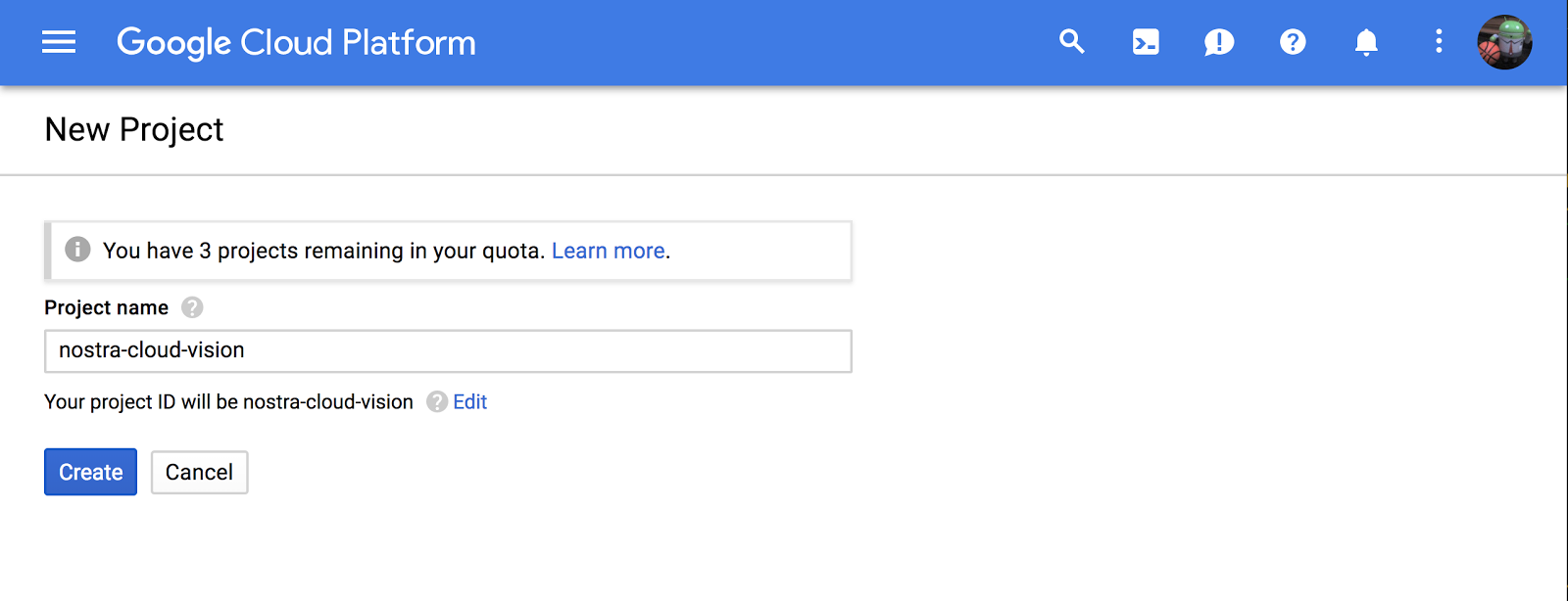 Nostra Technology: Google Cloud Vision API