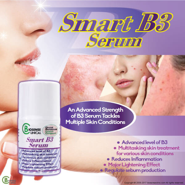 New specialty skincare formulation : Smart B3 Serum ~ BiosenseClinical Blog