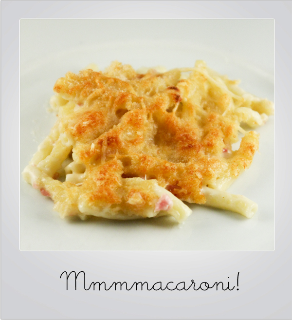 kotrecepten: Macaroni met ham en kaas