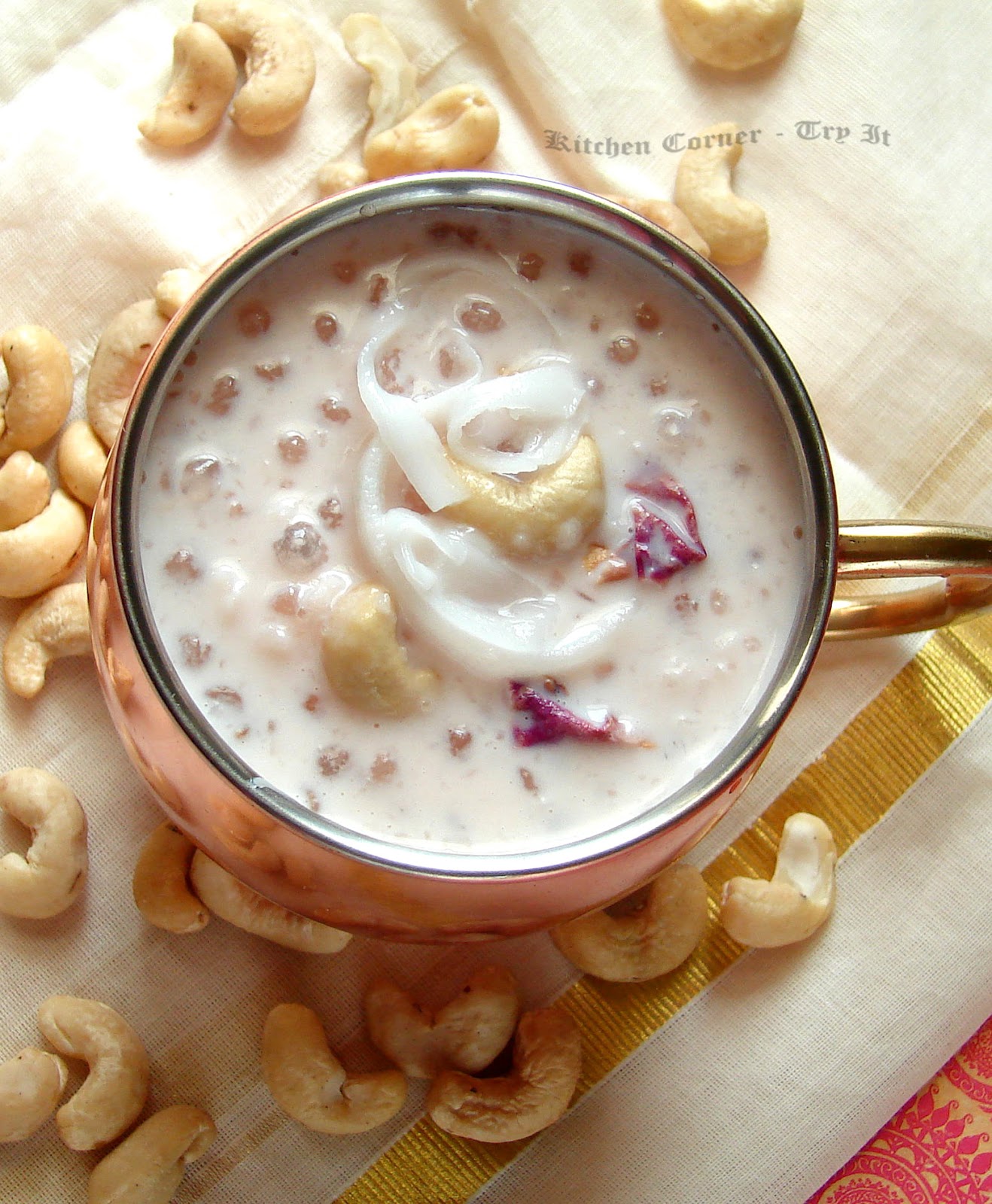 Elaneer Rose Payasam/ Rose Tender Coconut Payasam