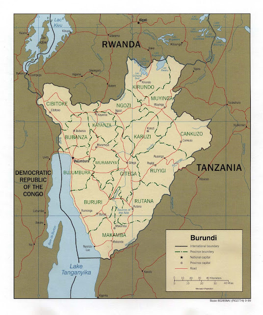 BURUNDI - GEOGRAPHICAL MAPS OF BURUNDI ~ Klima Naturali™