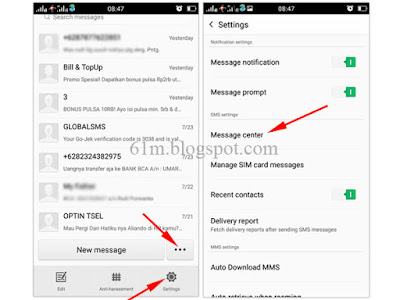 Nomor Pusat Pesan (SMSC) Indosat IM3, Simpati, Xl, Smartfren