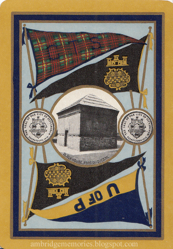 Ambridge Memories: Ambridge memorabilia: American Bridge Co. playing card