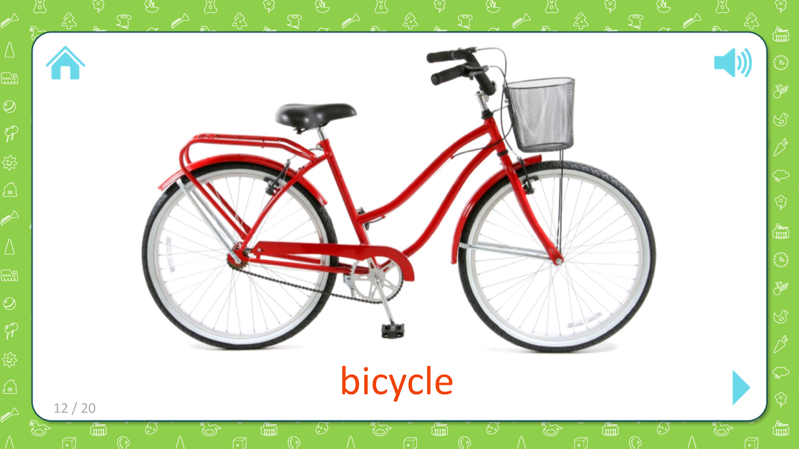 FlashCards For Kids: Bicycle - Transportation - Flashcards for Kids