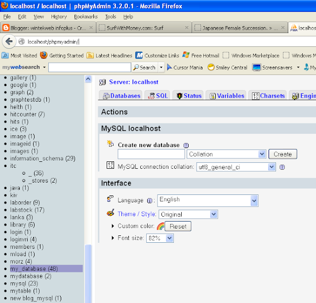 wintekweb infoplus: Exporting and Importing data in Xampp