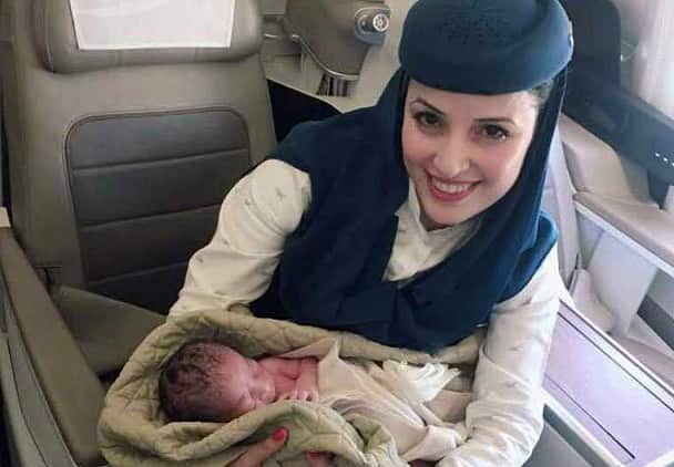 BABY BORN ON SAUDI AIRLINES FLIGHT