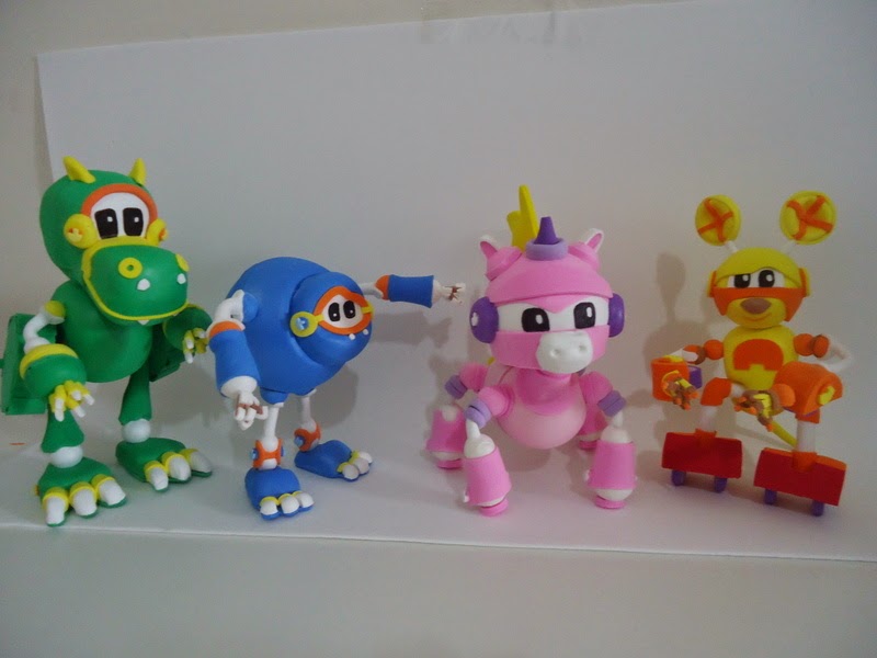 Fofuchos Os Mecanimais - Ateliê Masan Arteira artesanato em eva