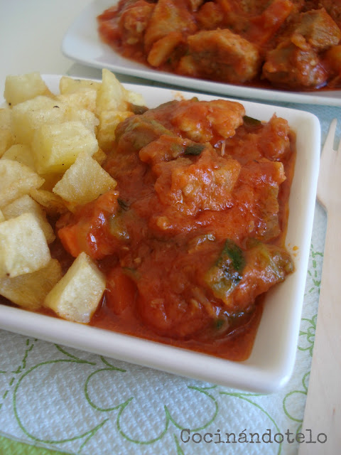 Cocinándotelo: MAGRO CON TOMATE ..... Y MUCHAS VERDURAS!