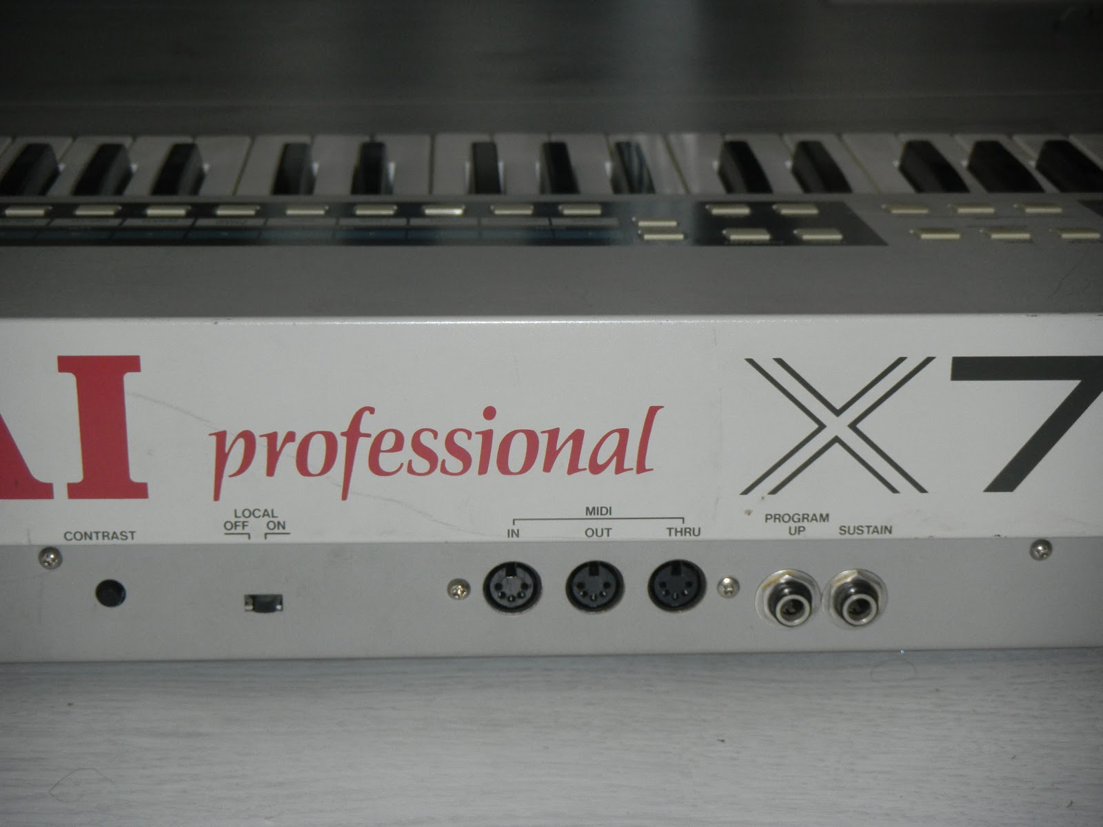 Infrequent Sound [sex.tex] technology: Akai X7000 sampling keyboard