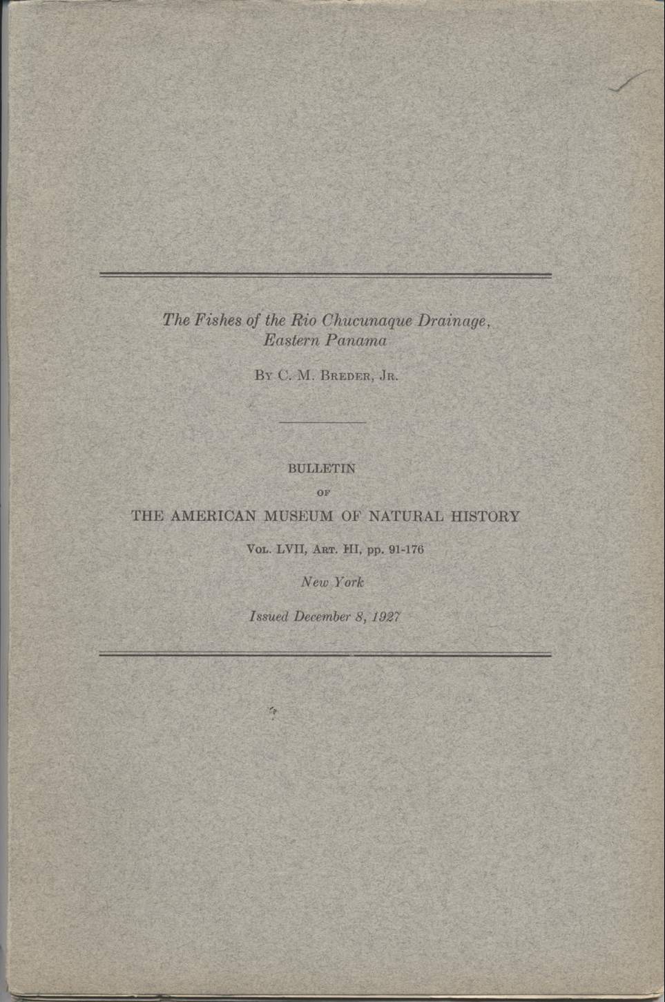 Ichthyology Books: Middle-Central America / South America