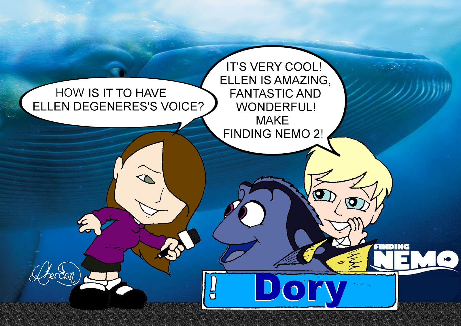 Ellen DeGeneres Cartoon