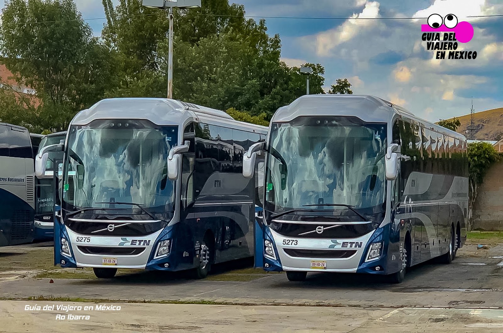 Dos Volvo 9800 XL en ETN