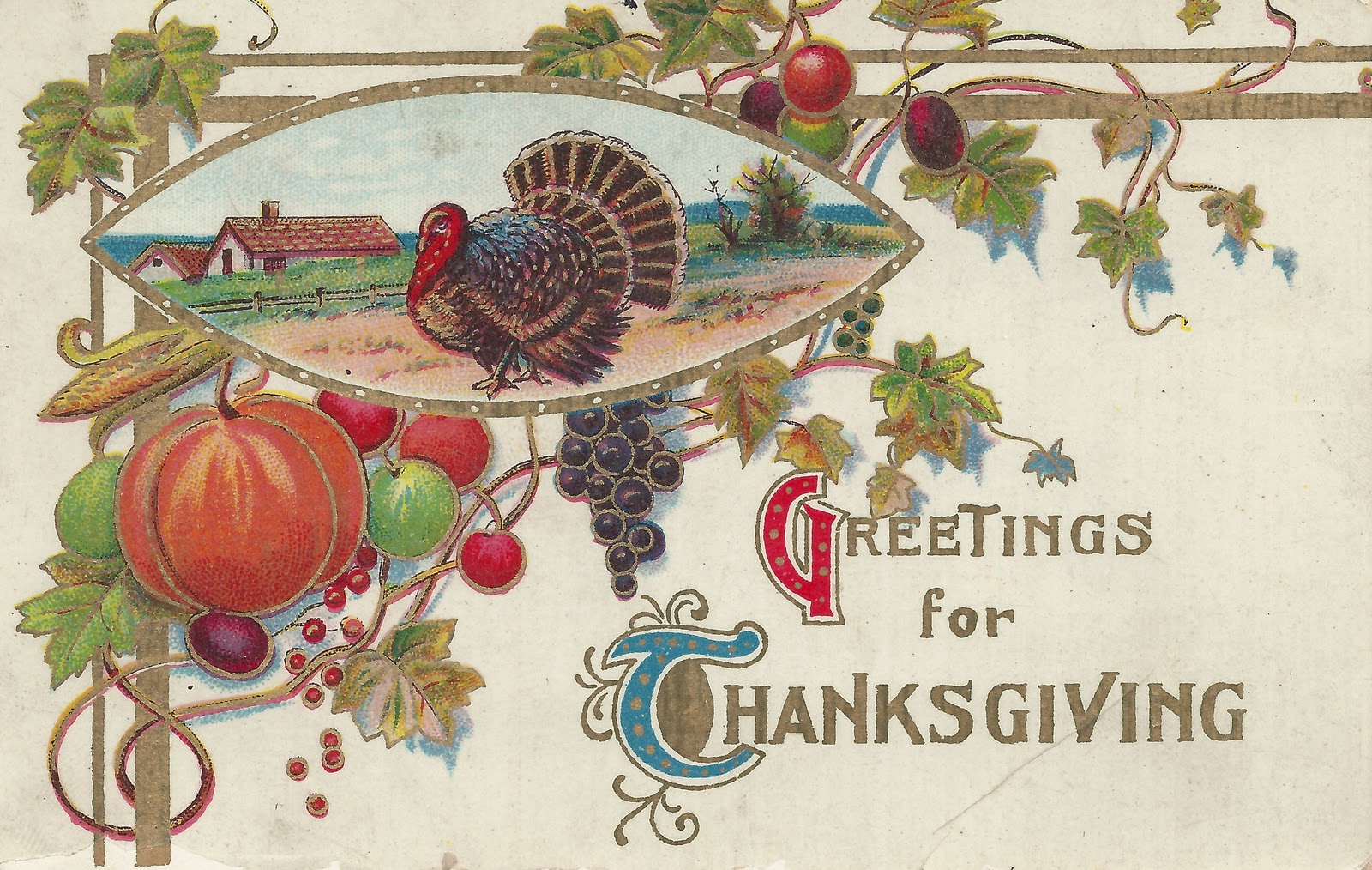 Rusty Rooster Vintage: Thanksgiving post cards for you