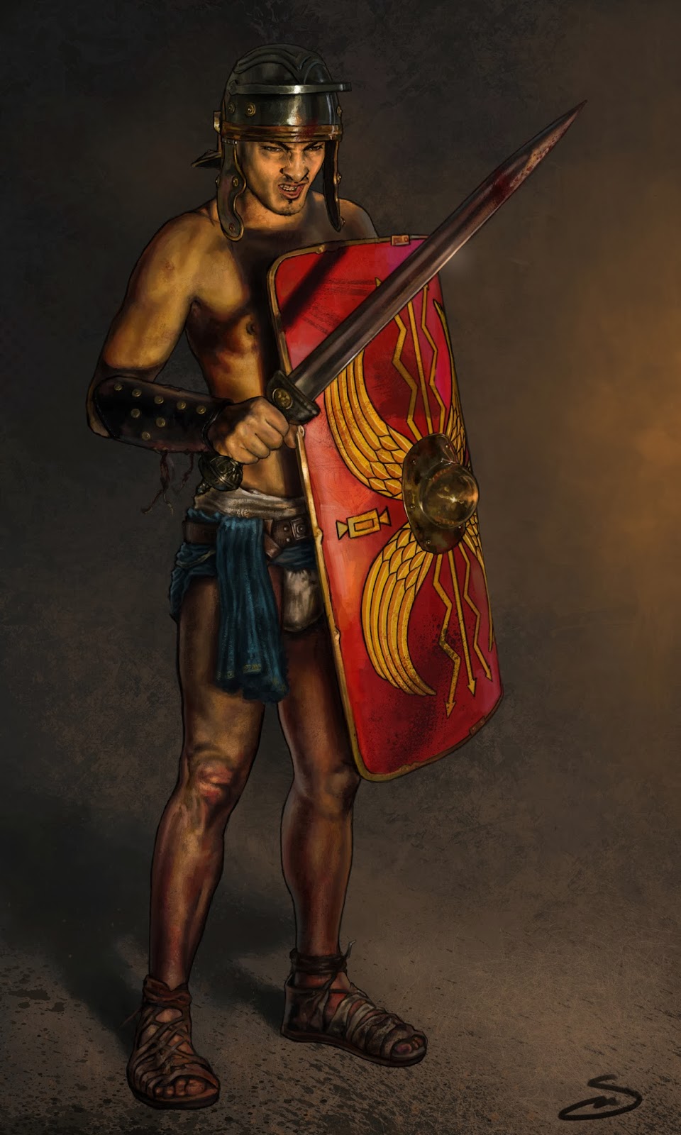 Mirko Serino: Concept art of "the Gladiator"
