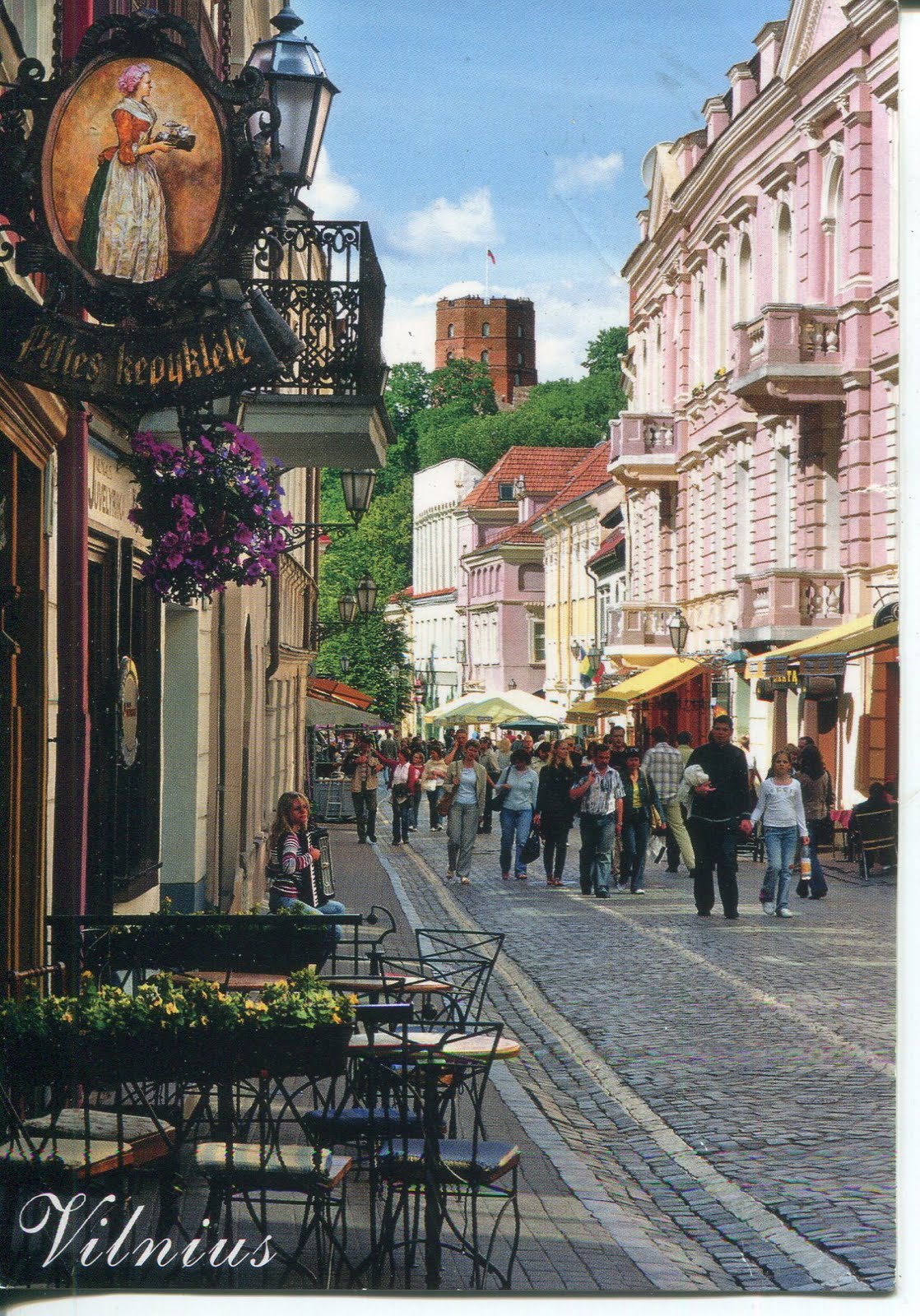 collect ROC: Lithuania Postcard: Pilis Street, Vilnius