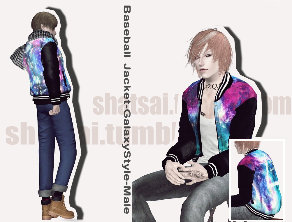 My Sims 3 Blog: Accessory Baseball Jackets by Shatsai