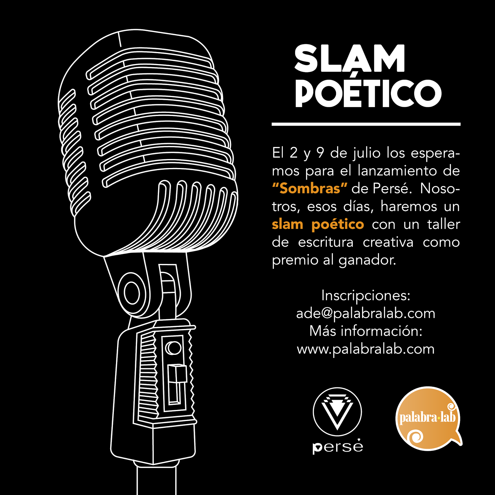 Slam poético y lanzamiento del nuevo sencillo de Persé ~ Palabralab