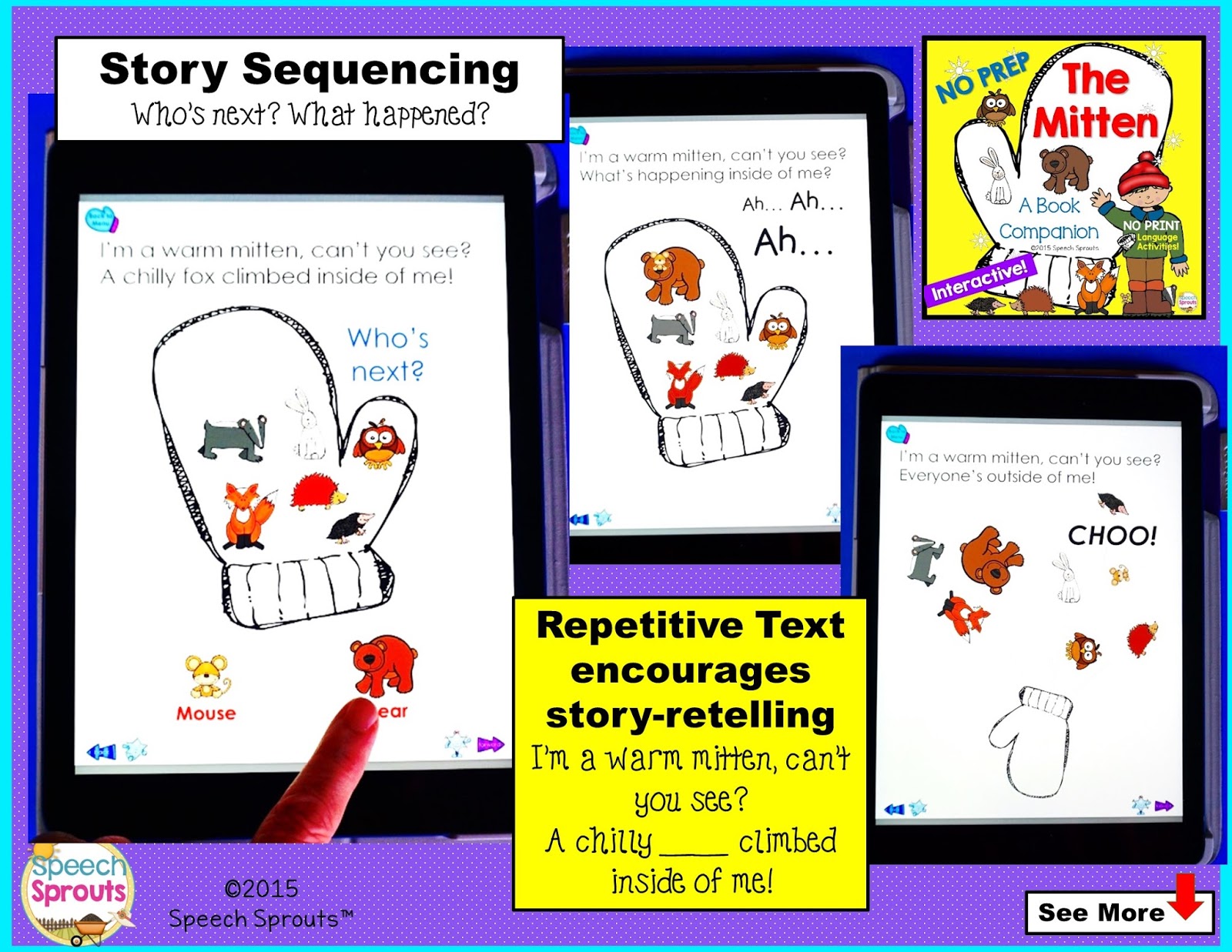 The Mitten Book Winter Speech And Language Activities - Speech Sprouts