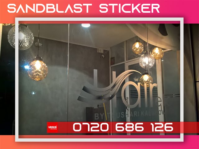 Sand Blast Sticker | Pasting in Sri Lanka - Lanka Advertising