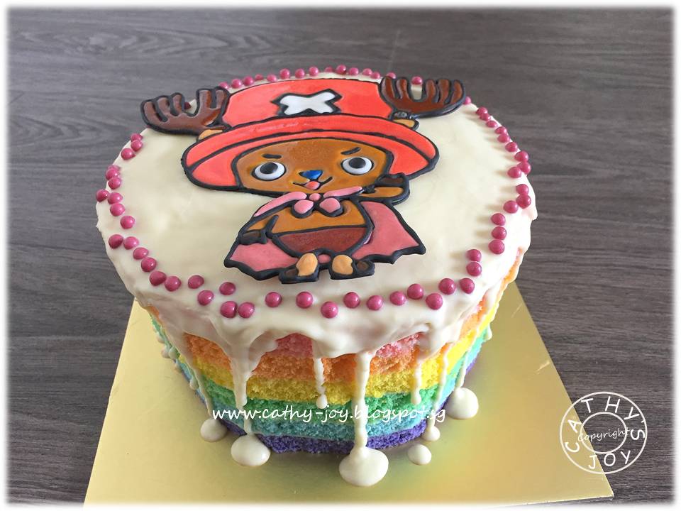 cathy's joy: 'One Piece' Chopper Rainbow Cake