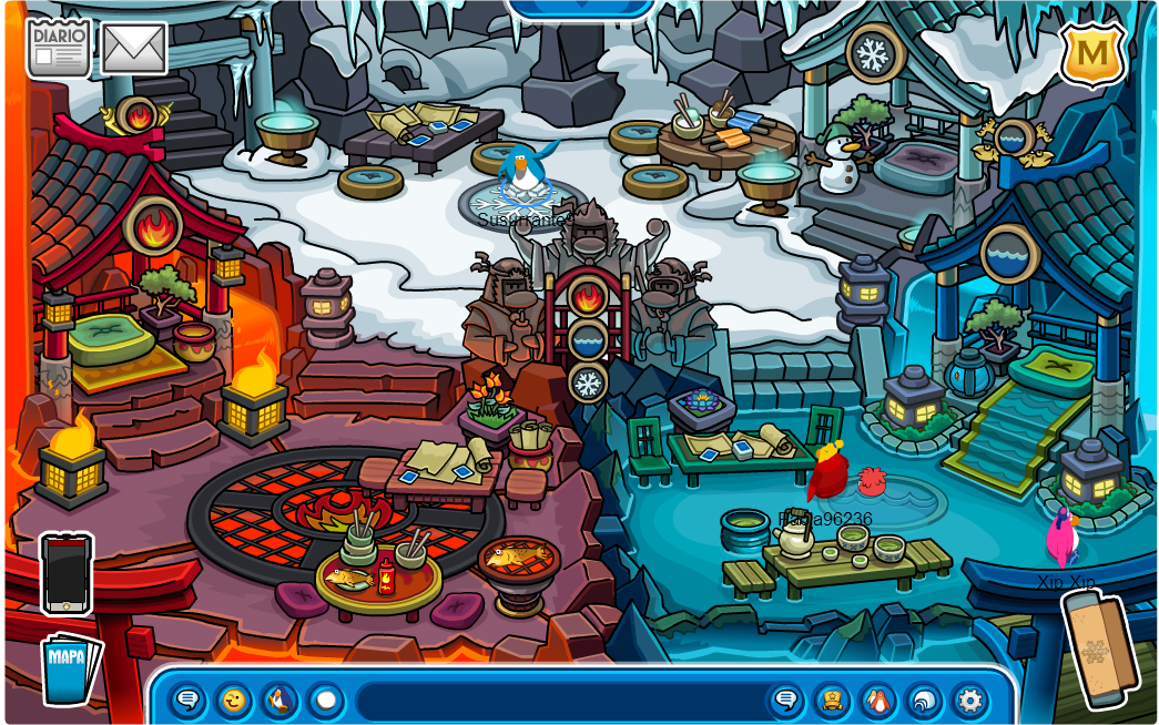 Club Penguin Susurrante: Tour por la Fiesta del Card-Jitsu