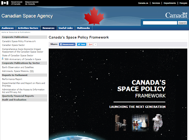 The Commercial Space Blog: Part 11: A History of the Canadian Space ...