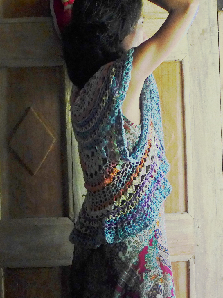 Using Scrap Yarns to Make a Vest