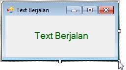Visual Basic dan C#: Membuat text berjalan dengan vb.net | tutorial vb.net