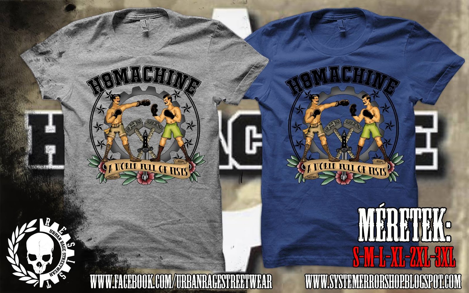 Underground Revolution: Urban Rage H8machine póló