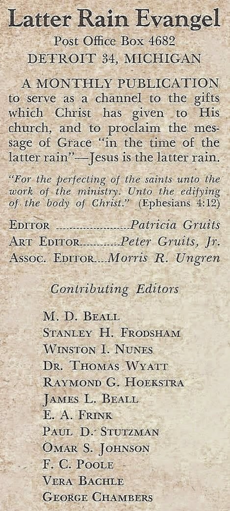 The Latter Rain Movement of '48: How it started - the basic facts