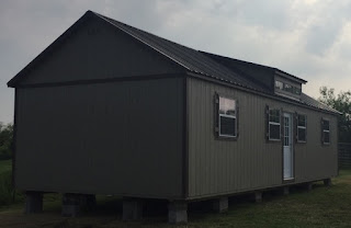 Wolfvalley Buildings Storage Shed Blog.: Hunting Cabin 16x44 Dormer ...